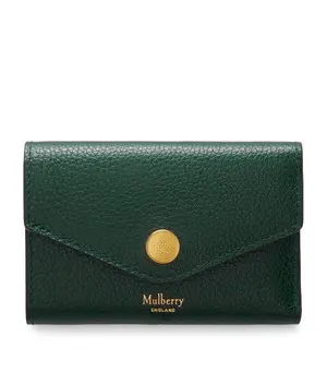 Mulberry Leather Folded Multi-card Wallet - Green