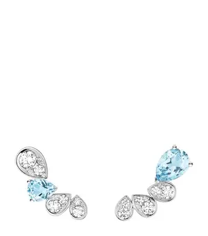 CHAUMET Joséphine Ronde D'aigrettes Earrings - Silver