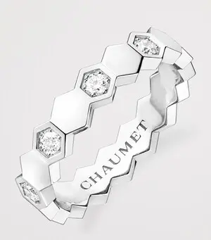 CHAUMET White Gold And Diamond Bee Ring