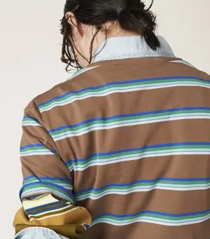 Miu Miu Cotton Striped T-shirt - Brown