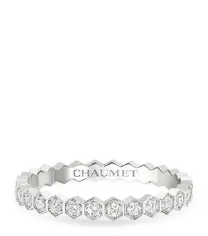 CHAUMET White Gold And Diamond Bee Ring - Silver