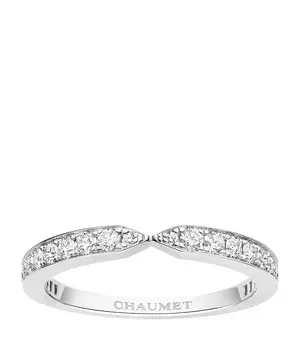 CHAUMET Platinum And Diamond Eternity Ring - Silver