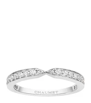CHAUMET Platinum And Diamond Eternity Ring - Silver