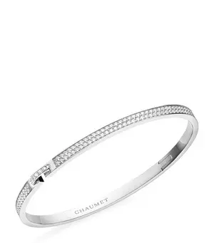 CHAUMET White Gold And Diamond Liens Évidence Bracelet - Silver