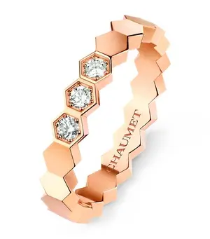 CHAUMET Bee My Love Ring In 18k With Diamonds - Rose Gold