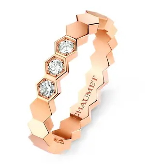 CHAUMET Bee My Love Ring In 18k With Diamonds - Rose Gold