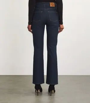 Maje Patch-pocket Button-fly Straight-leg Jeans - Blue