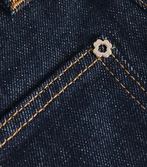 Maje Patch-pocket Button-fly Straight-leg Jeans - Blue