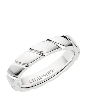 CHAUMET Platinum Twisted Wedding Ring - Silver