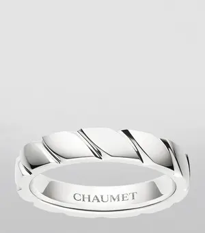CHAUMET Platinum Twisted Wedding Ring