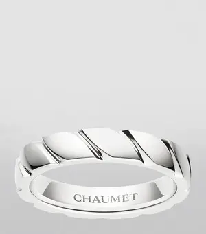 CHAUMET Platinum Twisted Wedding Ring