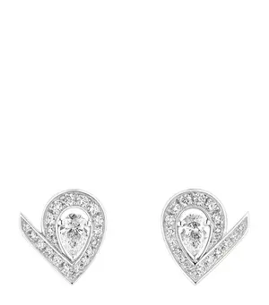CHAUMET Joséphine Aigrette Stud Earrings - Silver