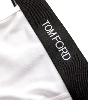 TOM FORD Logo Jock Strap - White