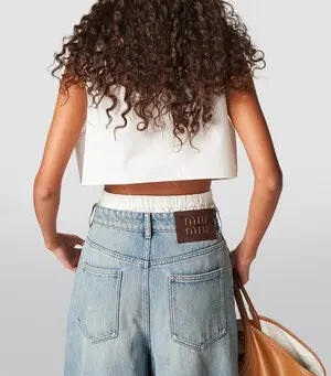 Miu Miu Straight-leg Jeans - Turquoise