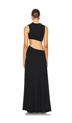 SID NEIGUM Twisted Cutout Maxi Dress