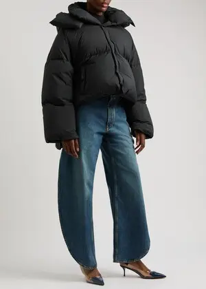 Alaïa Hooded Quilted Shell Jacket