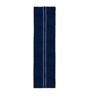 Chopard Wool-silk Classic Scarf - Navy