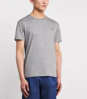 Polo Ralph Lauren Pima Cotton Polo Pony T-shirt - Grey