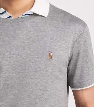 Polo Ralph Lauren Pima Cotton Polo Pony T-shirt - Grey