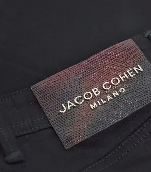 Jacob Cohen Limited Edition Bard Slim Jeans With Lizard-skin Patch