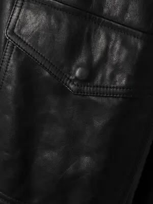 THE FRANKIE SHOP Viper Oversized Leather Bomber Jacket