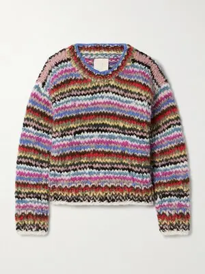 Suzie Kondi Jooshi' Striped Cashmere Sweater