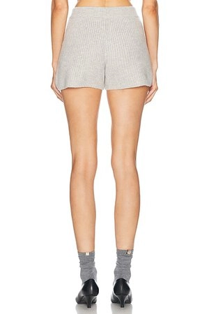 AEXAE Cashmere Blend Cable Knit Short