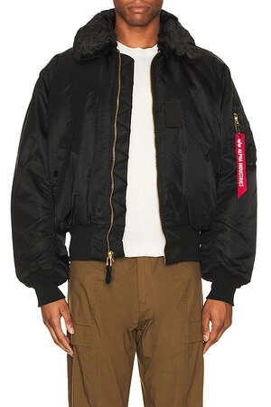 Alpha Industries B-15 Heritage Fit Flight Jacket - Black