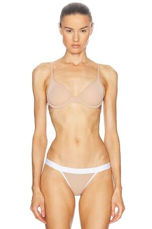 NEGATIVE UNDERWEAR Sieve Demi Bra - Buff