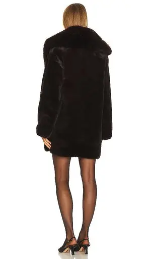 Adrienne Landau Faux Fur Coat