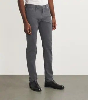 Brioni Meribel Stretch-cotton Jeans - Grey