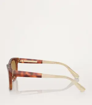 Brunello Cucinelli Acetate Wayfarer Sunglasses - Brown