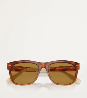 Brunello Cucinelli Acetate Wayfarer Sunglasses - Brown