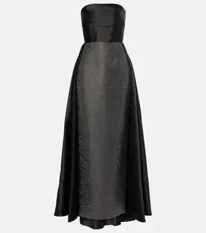 Solace London Embellished Corset Gown - Black