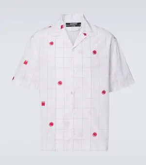 Jacquemus Checked Cotton Jacquard Bowling Shirt