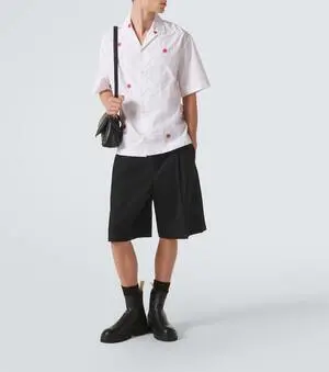 Jacquemus Checked Cotton Jacquard Bowling Shirt