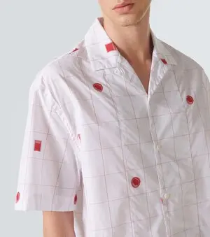 Jacquemus Checked Cotton Jacquard Bowling Shirt