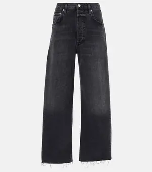 Citizens Of Humanity Ayla Cropped Wide-leg Jeans In Bronson