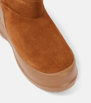 Moon Boot Luna Low Suede Ankle Boots - Brown
