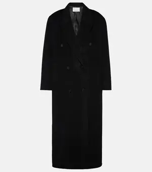 THE FRANKIE SHOP Gaia Oversized Wool-blend Coat - Black