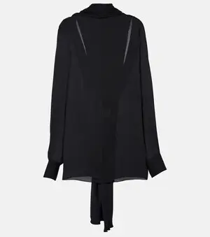 Khaite Bex Silk Blouse - Black
