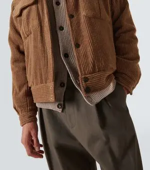Giorgio Armani Wool And Cashmere Velvet Blouson