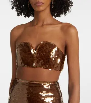 BLAZÉ MILANO Sequined Bra Top