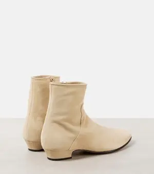 THE ROW Suede Ankle Boots