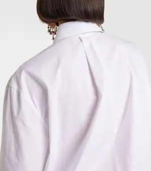 Attico Poplin And Satin Mini Dress