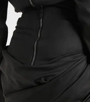 Rick Owens Draped Cotton-blend Miniskirt