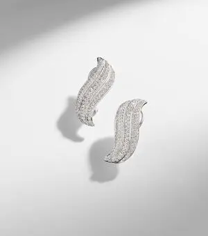 ANITA KO Celeste Small 18kt White Gold Diamond Earrings