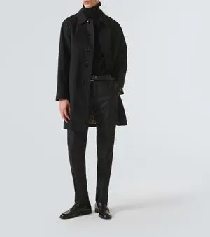 SLOWEAR Wool Straight Leg Trousers