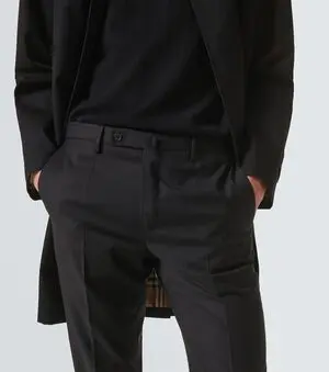 SLOWEAR Wool Straight Leg Trousers