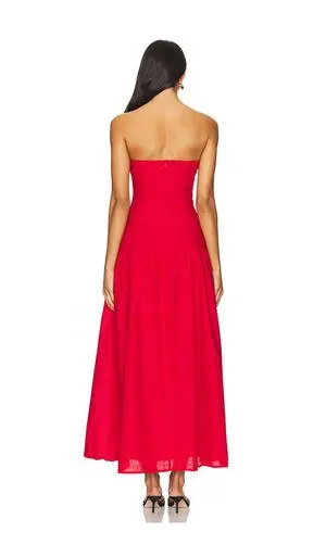 SNDYS. Stella Maxi Dress - Red